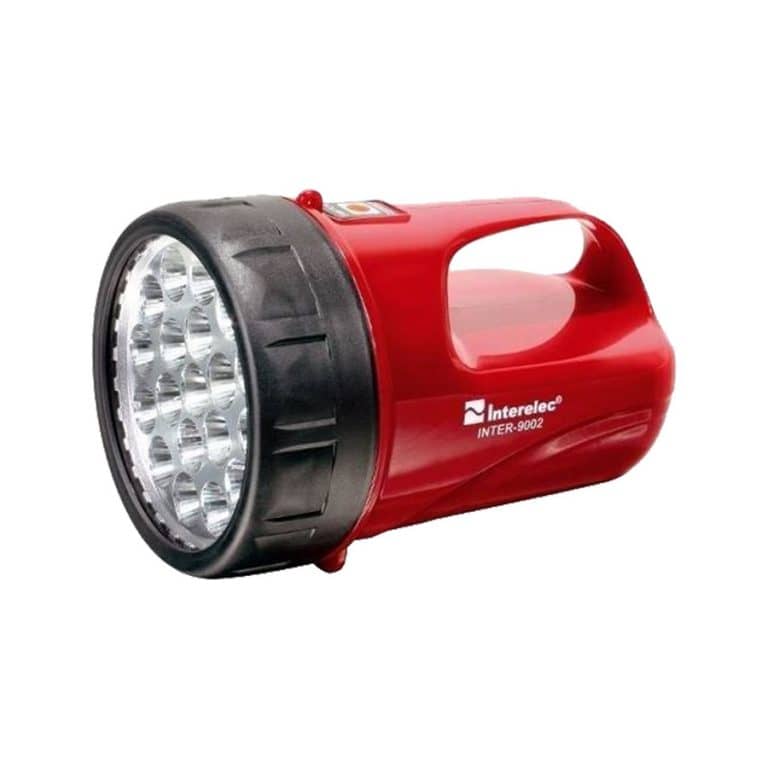 Linterna recargable Interelec 19 leds con luz tenue, máxima e ...